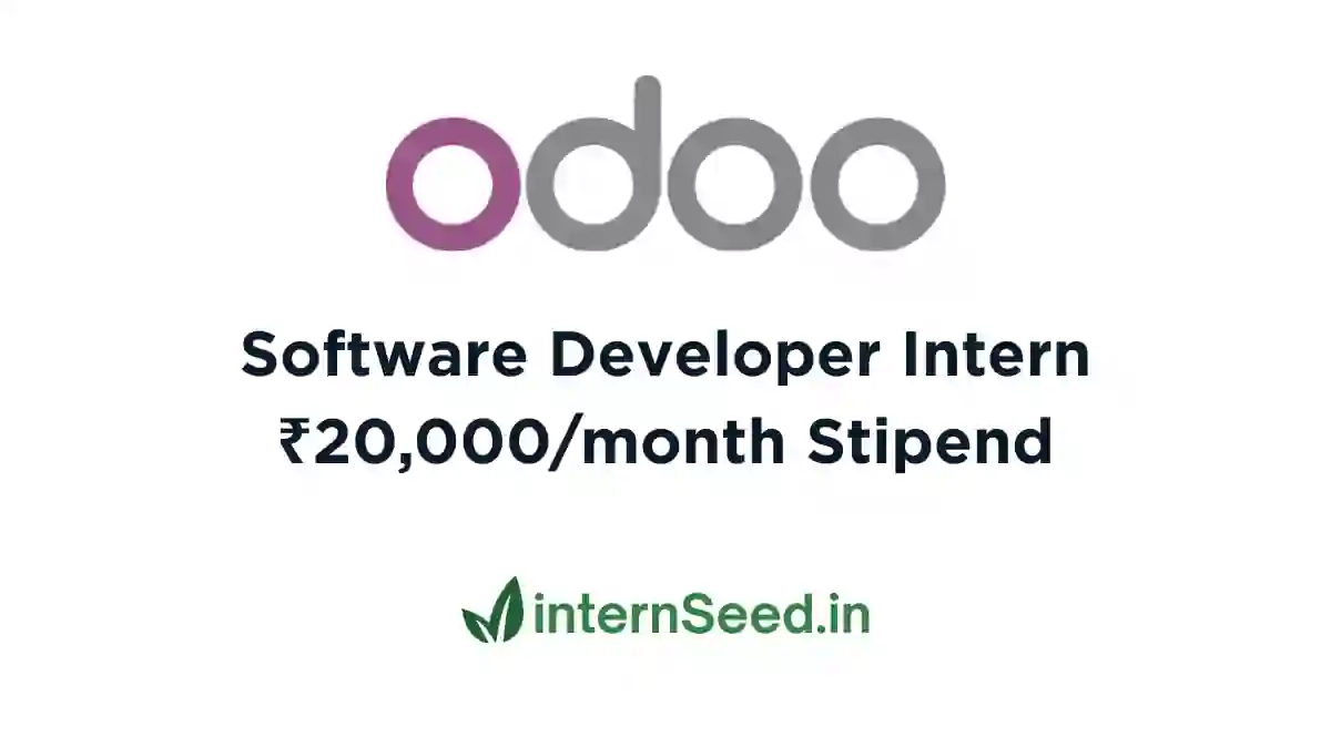 Software Developer Internship at Odoo | ₹20,000 Stipend | Apply Now – internSeed.in